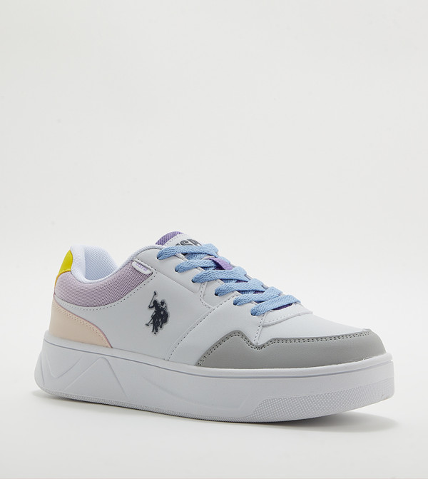 Buy U.S. Polo Assn. RACHELLA Logo Detail Sneakers In White | 6thStreet UAE