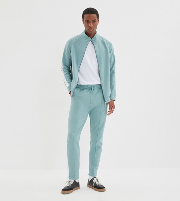 Buy Trendyol Regular Fit Tracksuit Set In Blue | 6thStreet Oman