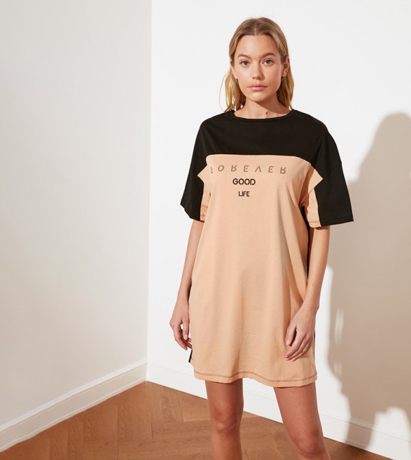 Buy Trendyol Color Block Printed Mini Dress In Multiple Colors ...