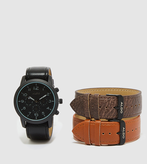 Buy Aldo DROITH Analog Watch With Solid Belts In Black | 6thStreet Qatar