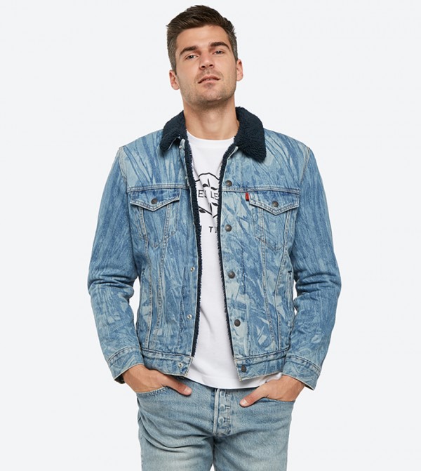 Buy Levi's Justin Timberlake Sherpa Long Sleeve Jacket Blue 16365 0098 ...