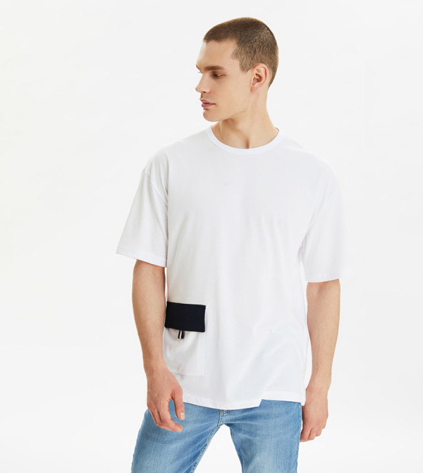 Buy Trendyol Basic Oversized T Shirt In White | 6thStreet Kuwait