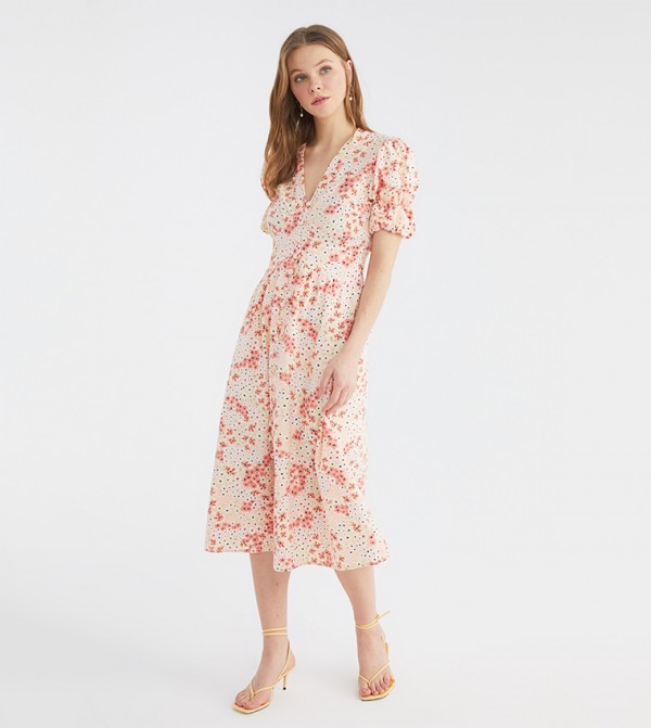 Buy Trendyol Button Detailed Dress In Multiple Colors | 6thStreet Bahrain