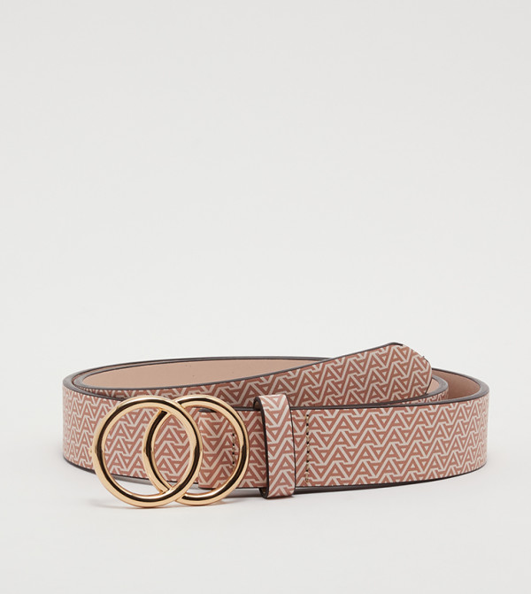Buy Aldo Accessories VALELADAR Logo Embossed Reversible Belt In Pink ...