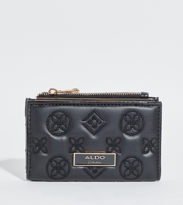 Buy Aldo ARCANE Embroidered Bi Fold Wallet In Black | 6thStreet UAE