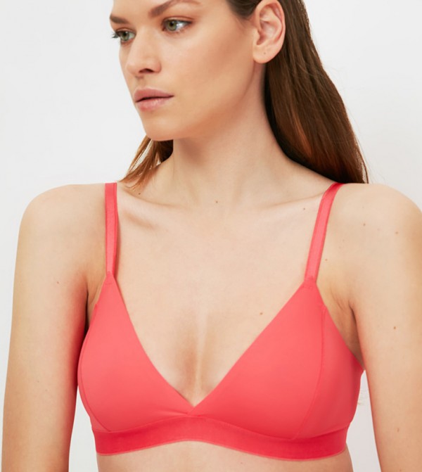 Buy Trendyol Basic Bralette Bra In Red | 6thStreet UAE