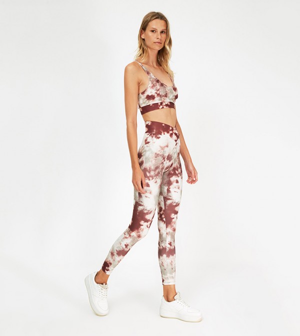 Buy Trendyol Tie Dye Active Leggings In Multiple Colors | 6thStreet Qatar