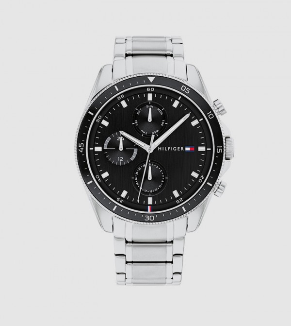 Buy Tommy Hilfiger Parker Stainless Steel Analog Watch In Silver ...