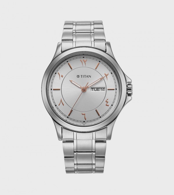 Buy Titan IBD Marhaba Silver Dial Analog Watch In Silver | 6thStreet UAE