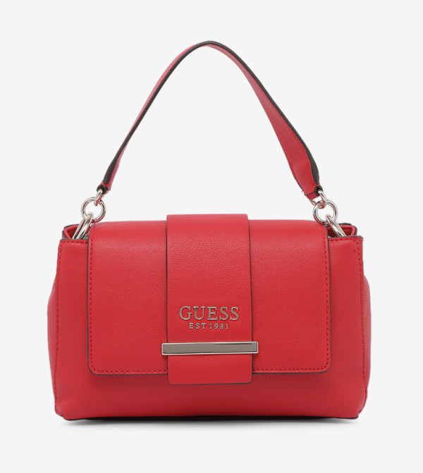 Buy Guess Tara Top Handle Cross Body Bag In Red | 6thStreet Kuwait