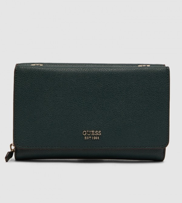 Buy Guess Cami Double Flap Crossbody Forest In Green | 6thStreet Bahrain