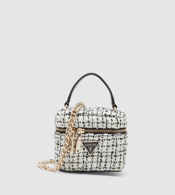Buy Guess SPARK Cannister Mini Bag With Chain Strap In Black ...