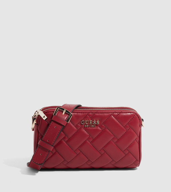 Buy Guess Quilted Crossbody Bag In Red | 6thStreet UAE