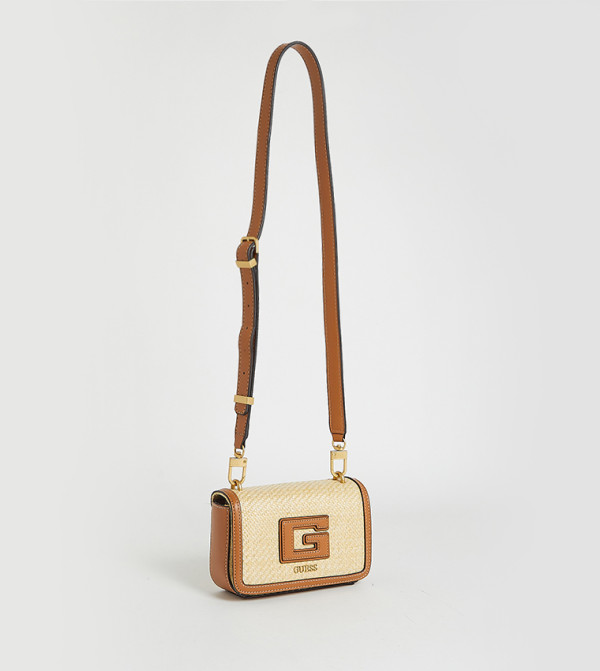 Buy Guess G STATUS Logo Detail Crossbody Bag In Brown | 6thStreet Kuwait