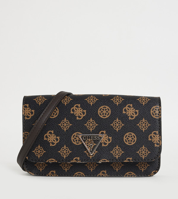 Buy Guess NOELLE Flap Crossbody Bag In Brown | 6thStreet Kuwait