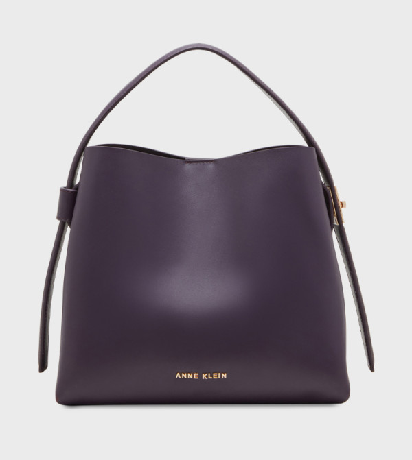 Buy Anne Klein Logo Detail Handheld Bag In Purple | 6thStreet UAE