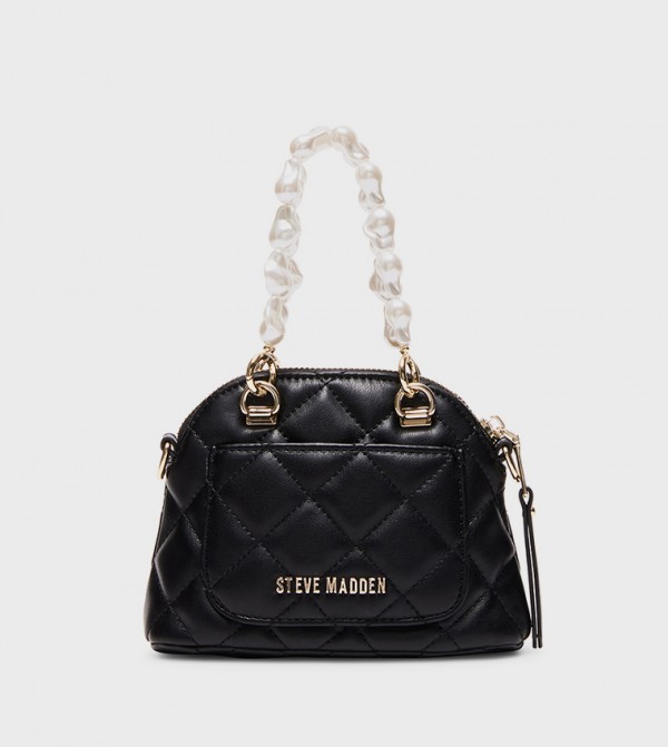 Buy Steve Madden BCONNIE Quilted Double Handle Crossbody Bag In Black ...