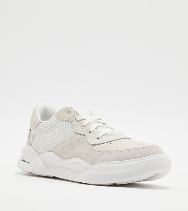 Buy Hush Puppies Knitted Lace Up Sneakers In White | 6thstreet Qatar