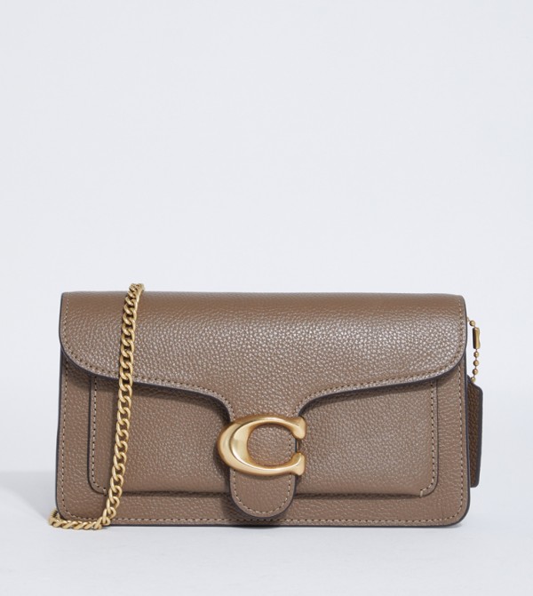 Buy COACH TABBY Chain Strap Clutch In Brown | 6thStreet UAE