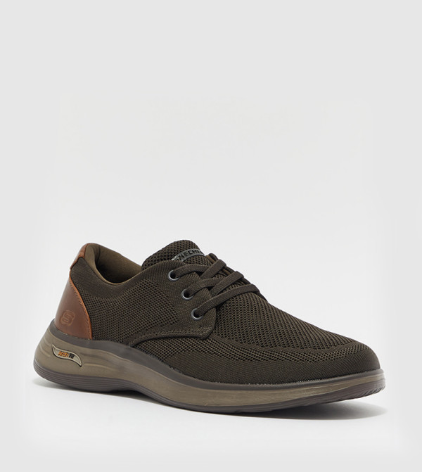 Buy Skechers Arch Fit Darlo Walking Shoes In Olive | 6thStreet UAE