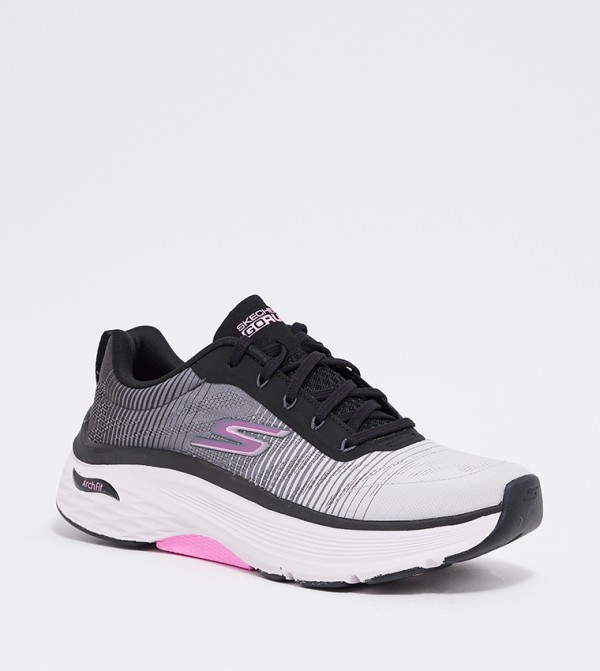 Buy Skechers MAX CUSHIONING ARCH FIT Lace Up Sneakers In Black ...
