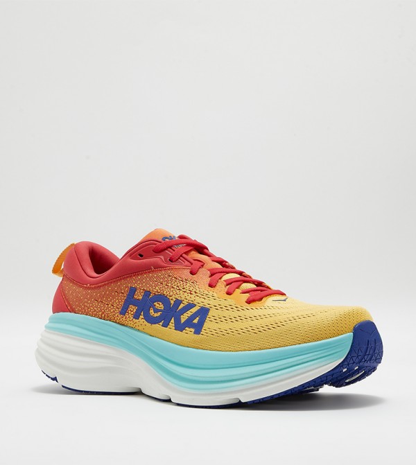 Buy Hoka BONDI 8 Color Block Running Shoes In Orange | 6thStreet UAE