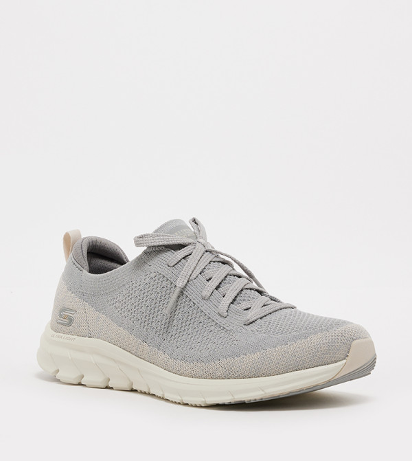 Buy Skechers PURE FLEX Lace Up Sneakers In Grey | 6thstreet Saudi Arabia