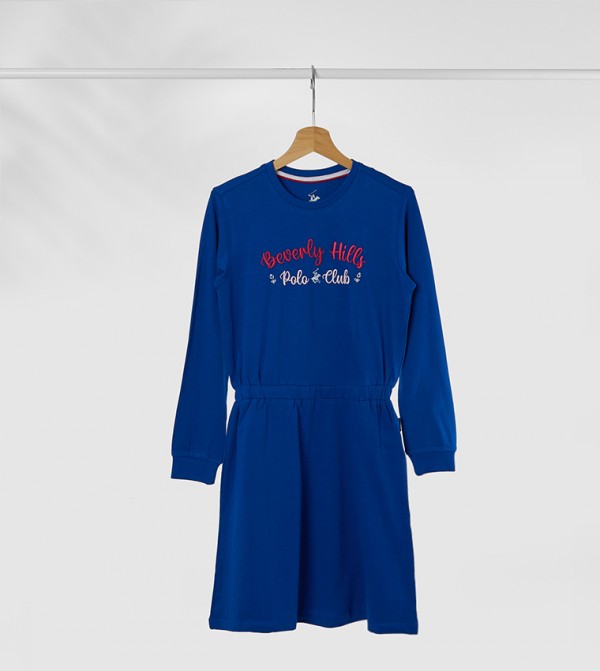Buy Beverly Hills Polo Club Bhpc Signature Dress In Blue | 6thStreet Qatar