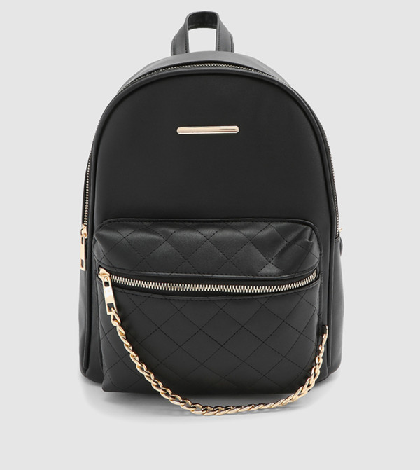 Buy Ardene Quilted Pocket Backpack In Black | 6thStreet Saudi Arabia