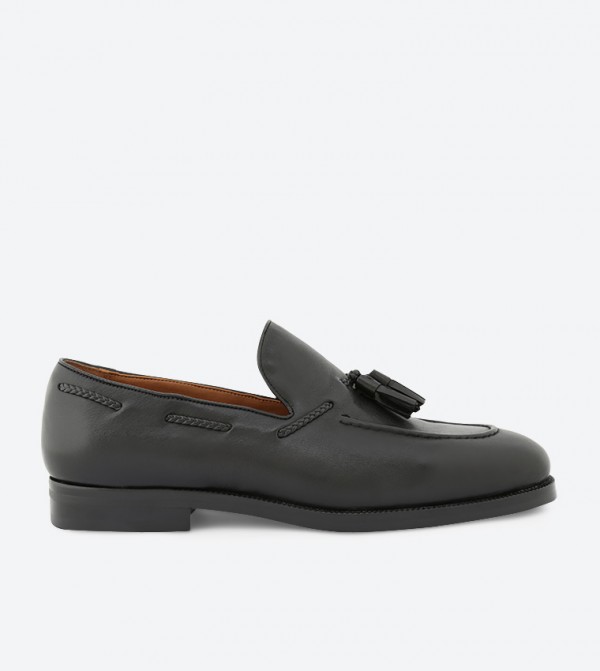 Buy Aldo Accessories Feodore Loafers Black In Black Leather | 6thStreet ...