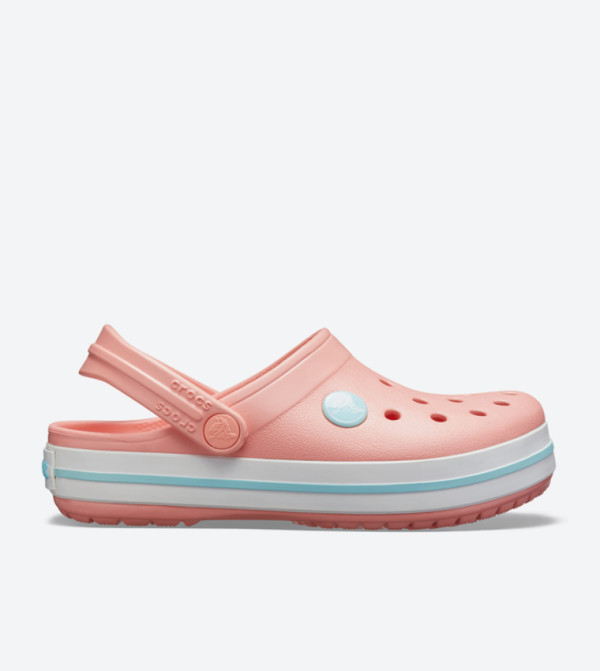 Buy Crocs Crocband Cutout Detail Round Toe Clogs Pink 204537 7H5 In ...