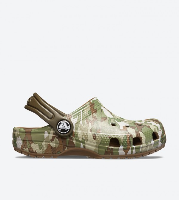 Buy Crocs Classic Graphic Clog Khaki 204816 260 In Khaki | 6thStreet ...