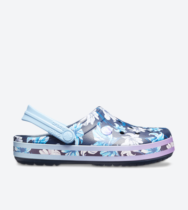 Buy Crocs Crocband Floral Graphic III Clog Navy 205330 96N In Navy ...