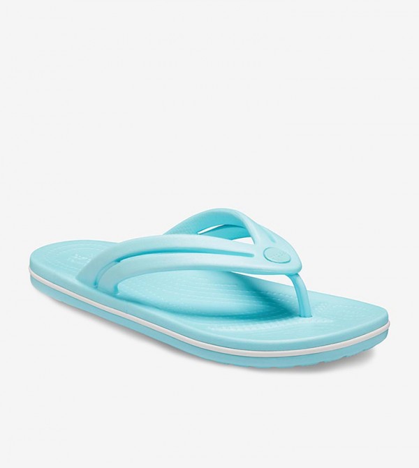 Buy Crocs Crocband Round Toe Flip Flops Light Blue In Light Blue ...