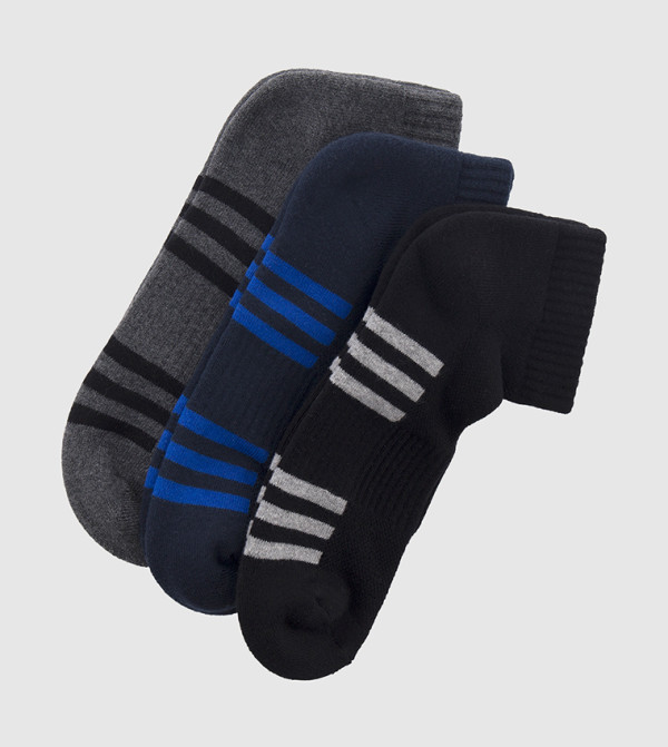 Buy R&B Multi Po3 Ankle Socks In Multiple Colors | 6thStreet Kuwait