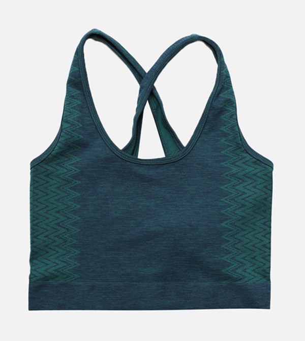 Buy Trendyol Basic Sports Bra In Green | 6thStreet Kuwait