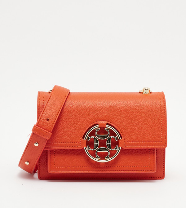 Buy Cuple Logo Detail Crossbody Bag In Orange | 6thStreet UAE