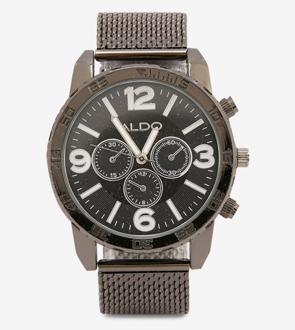 Buy Aldo Accessories Unieniel Buckle Closure Round Dial Watch Grey In ...