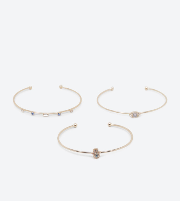 Buy Aldo Accessories Emba Diamond Detailed Adjustable Bracelet (3 Pcs ...