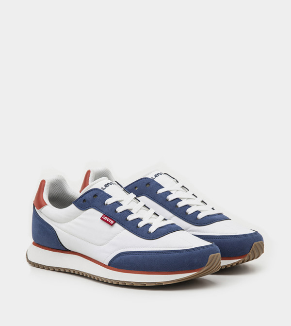 Buy Levi's Color Block Lace Up Sneakers In White | 6thStreet UAE