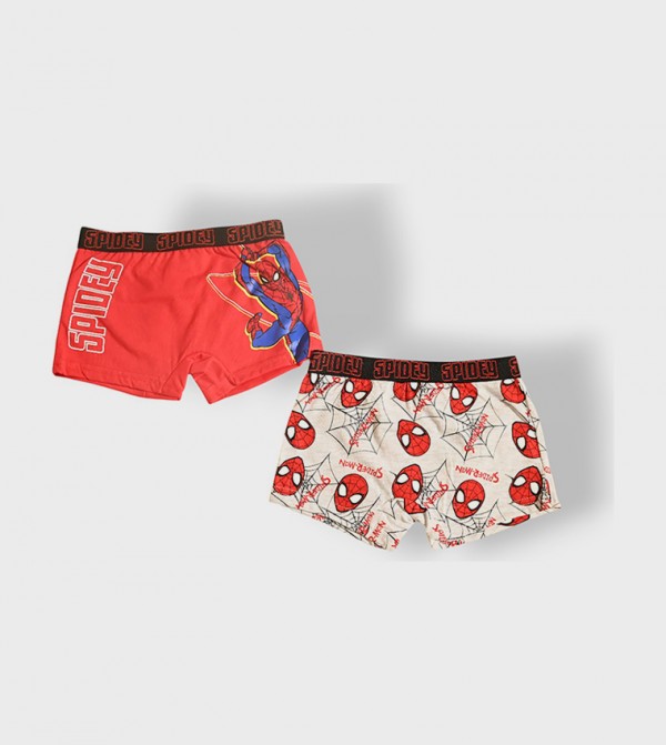Buy Hollywood Magic Pack Of 2 Spiderman Printed Boxers In Multiple ...
