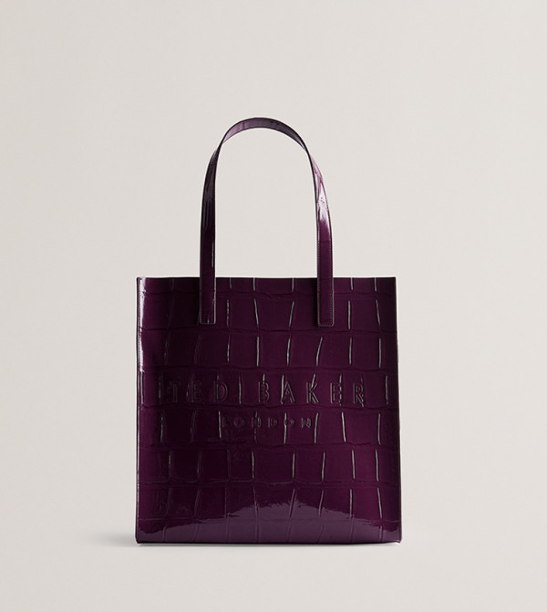 Buy Ted Baker CROCCON Textured Tote Bag In Purple | 6thstreet UAE