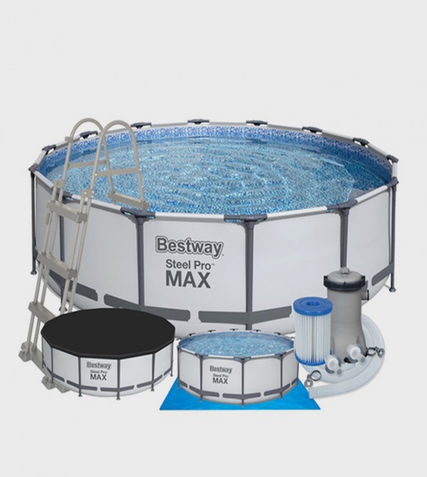 Buy BESTWAY @ FC Steel Pro Max Pool Set+ Filter Pump+Ladder (4.27M X 1.07M) In Multiple Colors ...