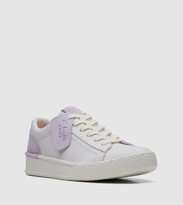 Buy Clarks Craft Cup Walk Lace Up Casual Shoes In White | 6thstreet ...