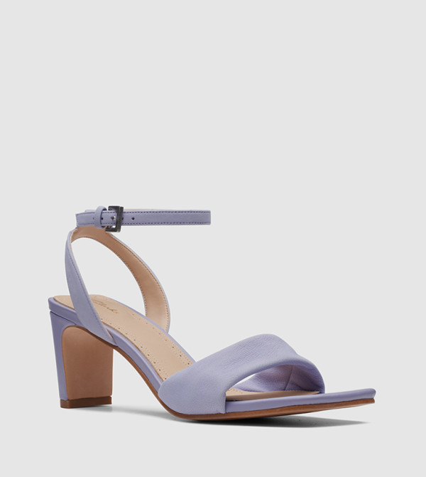 Buy Clarks Seren 65 Ankle Strap Heel Sandals In Purple | 6thStreet Qatar