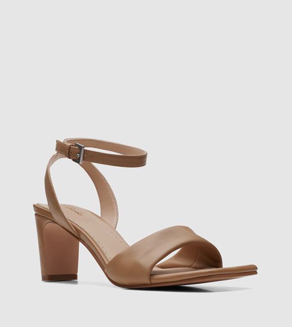 Buy Clarks Seren 65 Ankle Strap Heel Sandals In Brown | 6thStreet Qatar