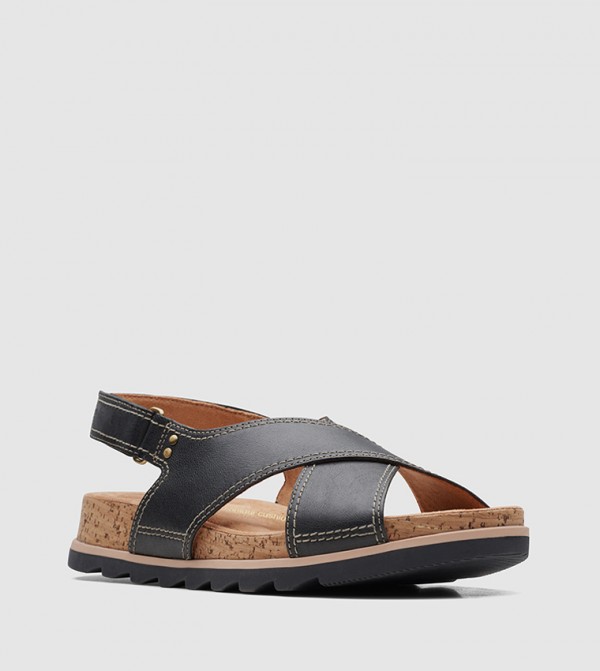 Buy Clarks Yacht Cross Casual Sandals In Black | 6thStreet Qatar