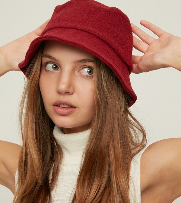 Buy Trendyol Basic Bucket Hat In Red | 6thStreet Saudi Arabia