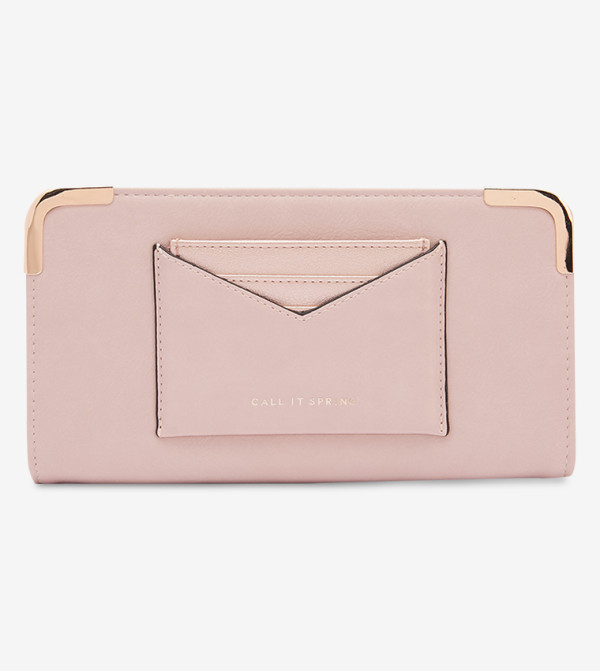 Buy Call It Spring Porthia Around Zip Multi Folder Wallet Pink In Pink ...