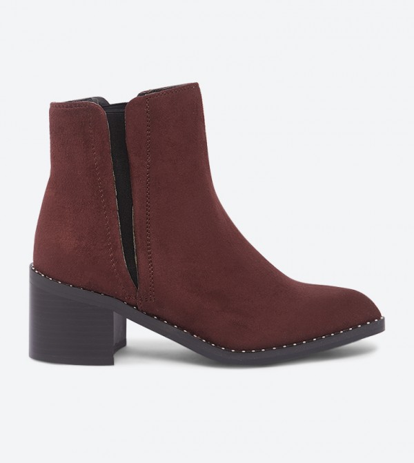 Buy Call It Spring Crareweth Block Heel Ankle Boots Brown In Brown ...